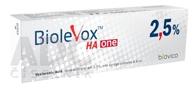BIOLEVOX HA ONE 2,5% intraartikulárny roztok - ADC.sk