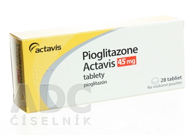 Pioglitazone Actavis 45 mg tablety - ADC.sk