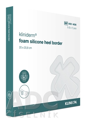 Kliniderm foam silicone heel border - ADC.sk