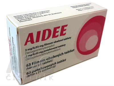 AIDEE 2 mg/0,03 mg filmom obalené tablety - ADC.sk