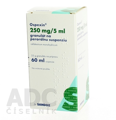 OSPEXIN 250 mg/5 ml - ADC.sk