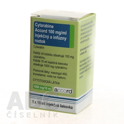 Cytarabine Accord 100 mg/ml injekčný a inf.roztok - ADC.sk