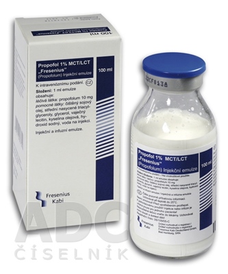 Propofol MCT/LCT Fresenius 10 mg/ml - ADC.sk