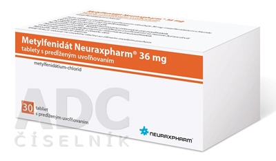 Metylfenidát Neuraxpharm 36 mg - ADC.sk