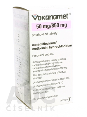 Vokanamet 50 mg/850 mg filmom obalené tablety - ADC.sk