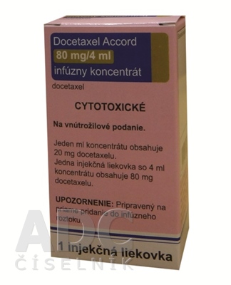Docetaxel Accord 80 mg/4 ml - ADC.sk