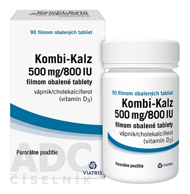 Kombi-Kalz 500 mg/800 IU filmom obalené tablety - ADC.sk