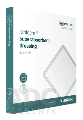 Kliniderm superabsorbent dressing - ADC.sk