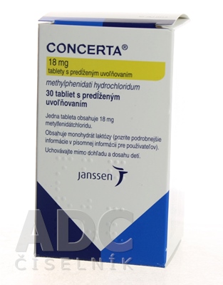 CONCERTA 18 mg tablety s predĺženým uvoľňovaním - ADC.sk