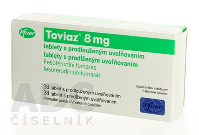 TOVIAZ 8 mg tablety s predĺženým uvoľňovaním - ADC.sk