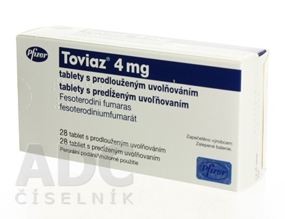 TOVIAZ 4 mg tablety s predĺženým uvoľňovaním - ADC.sk