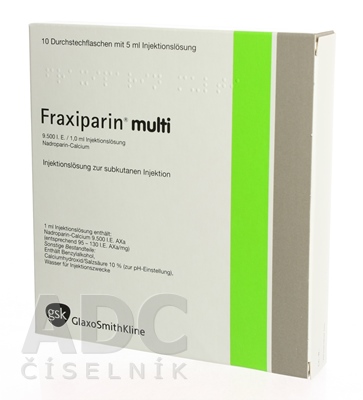 Fraxiparine multi 47 500 IU (anti Xa)/5 ml - ADC.sk