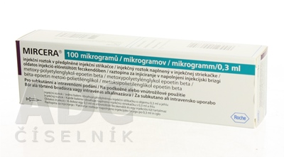 MIRCERA 100 µg/0,3 ml - ADC.sk