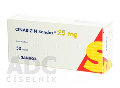 CINARIZIN Sandoz 25 mg - ADC.sk