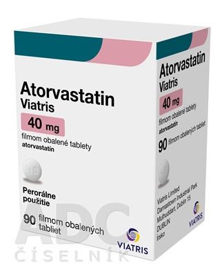 Atorvastatin Viatris 40 mg (Mylan) - ADC.sk