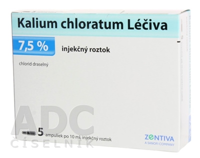 Kalium chloratum Léčiva 7,5 % - ADC.sk