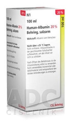 Human Albumin CSL Behring 200 g/l - ADC.sk