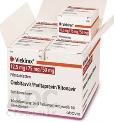 Viekirax 12,5 mg/75 mg/50 mg - ADC.sk