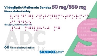 Vildagliptin/Metformin Sandoz 50 mg/850 mg - ADC.sk