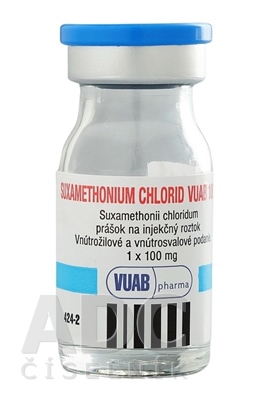 SUXAMETHONIUM CHLORID VUAB 100 mg - ADC.sk