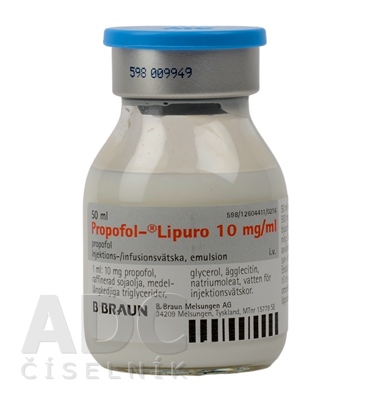 Propofol-Lipuro 1 % (10 mg/ml) - ADC.sk