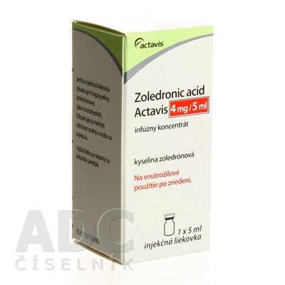 Zoledronic acid Actavis 4 mg/5 ml - ADC.sk