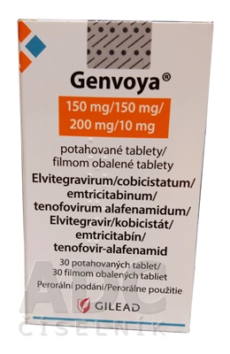 Genvoya 150 mg/150 mg/200 mg/10 mg - ADC.sk