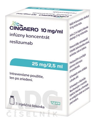 CINQAERO 25 mg infúzny koncentrát - ADC.sk